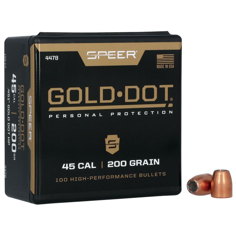 Speer 45cal 200gr Gold Dot Hollow Point #4478 · Blue Collar Reloading