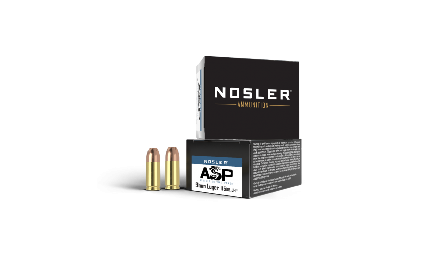 Nosler 9mm Luger 115gr JHP ASP 51285 · Blue Collar Reloading