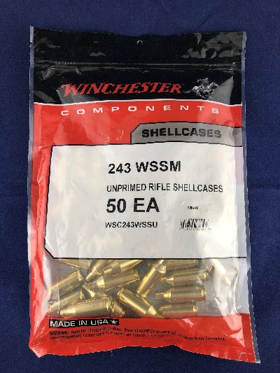 Winchester 243 WSSM Brass · Blue Collar Reloading